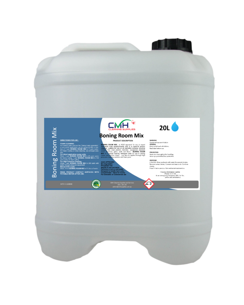 Boning Room Mix - Neutral Foaming Detergent - CMH Cleaning Supplies and ...