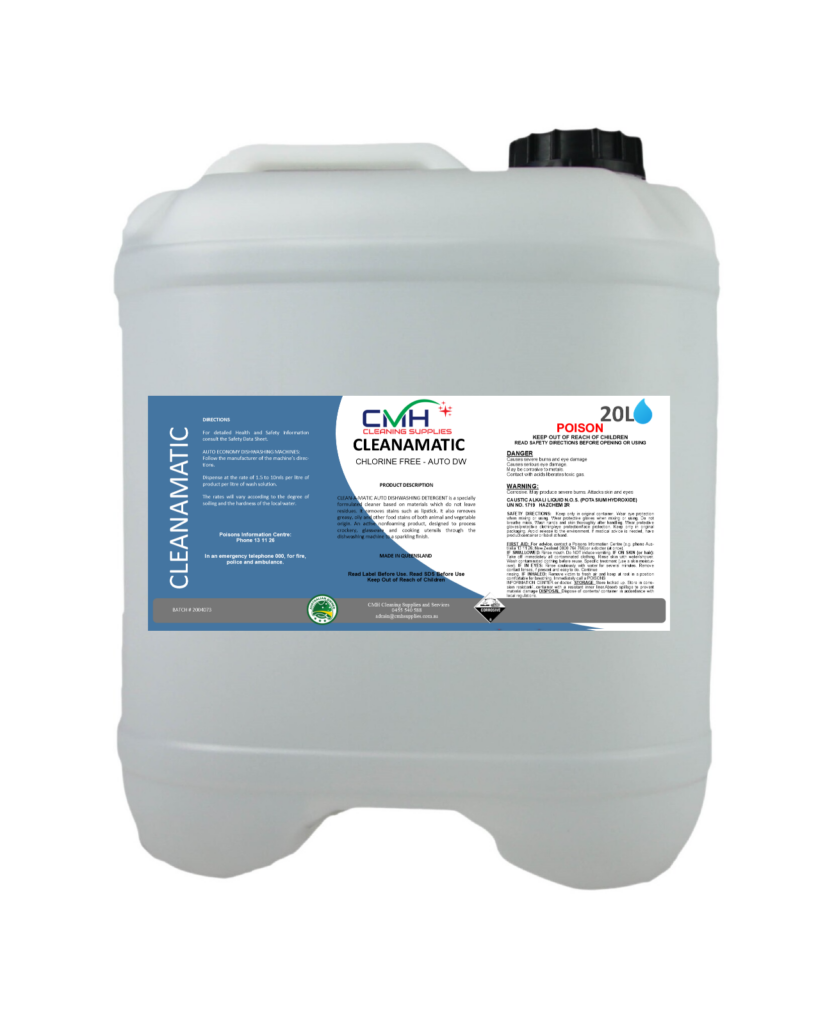 Clean-A-Matic AutoMatic Machine Ware Detergent - CMH Cleaning Supplies ...