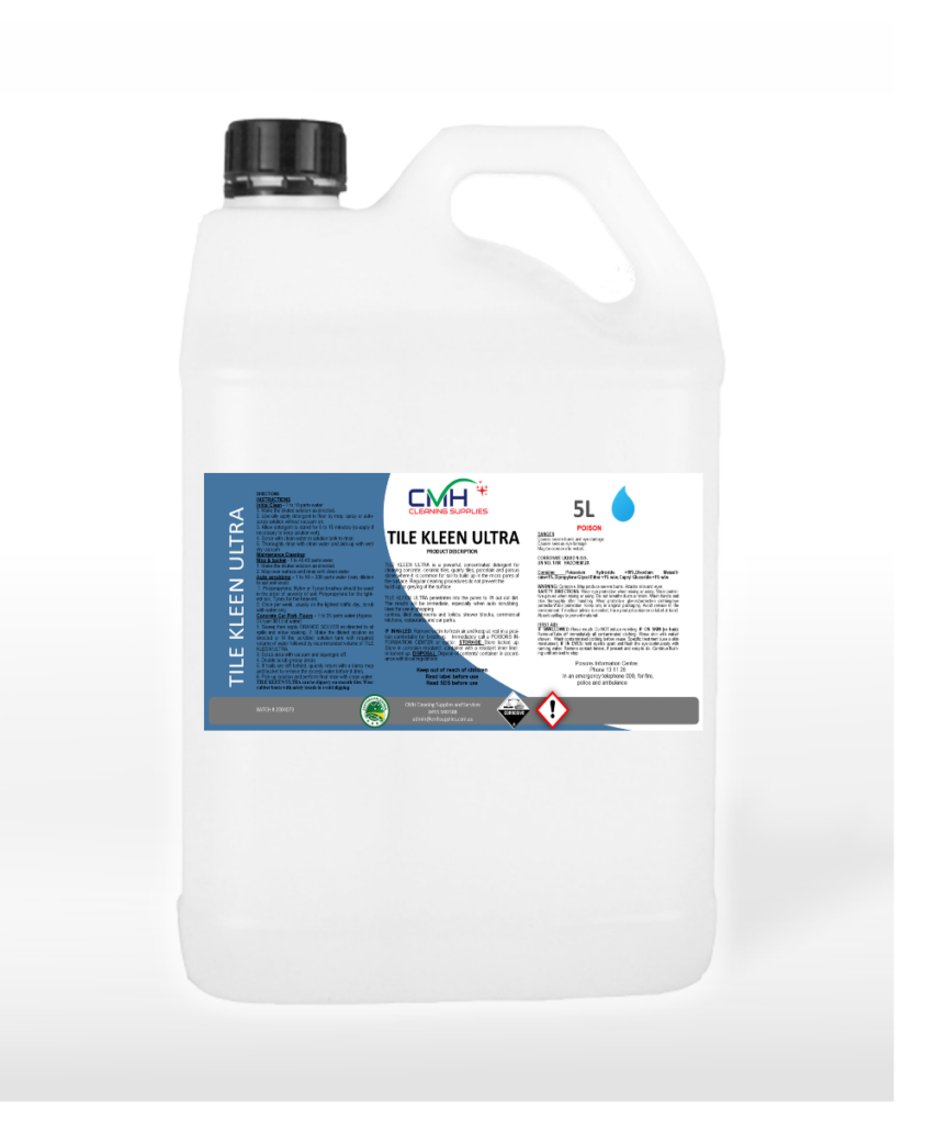 Tile Kleen Ultra Concentrated Alkaline Detergent Cleaner - CMH Cleaning ...